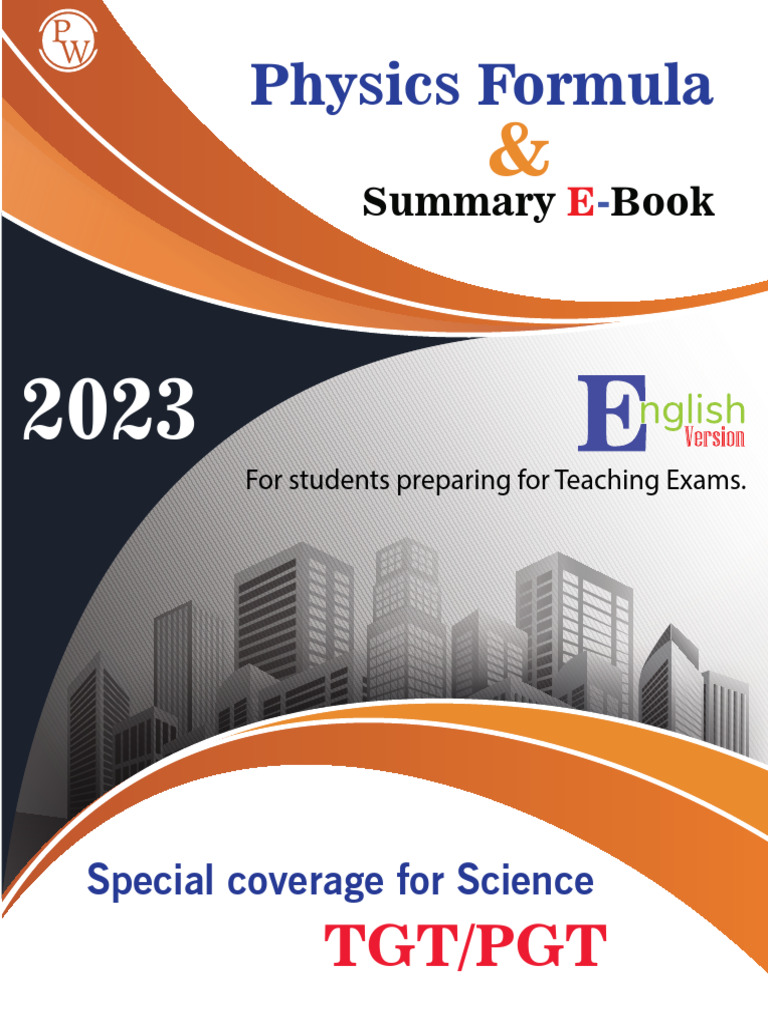 Physics Formulae (English) | PDF | Velocity | Force