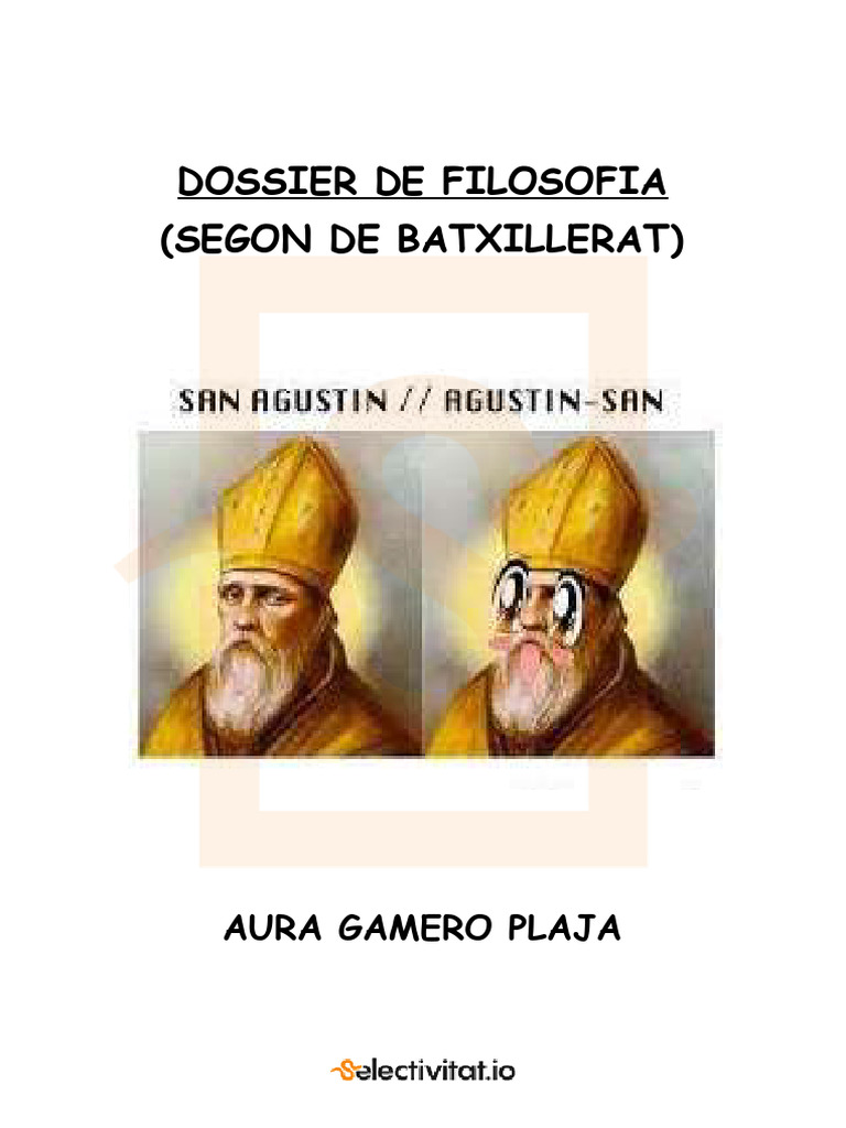 APUNTS FILOSOFIA SELECTIVITAT. Apunts de Tot El Temari de Filosofia de Segon de Batxillerat Dels ...