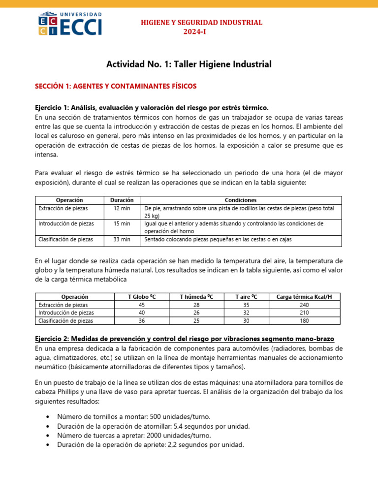 Act 1 - Taller de Higiene Industrial 05022024 | PDF | Informática