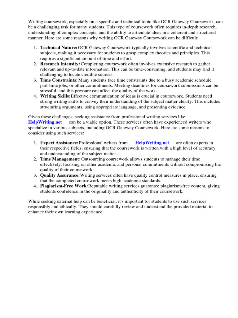 Ocr Gateway Coursework | PDF | Facebook | Google Play