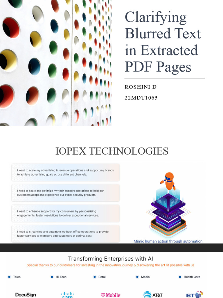 Enhance Blurred PDF Text with OCR | PDF | Optical Character Recognition ...