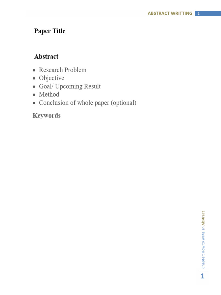 Writing Effective Research Abstracts | PDF | Abstract (Summary ...