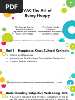 Art of Being Happy (VAC) Notes. | PDF