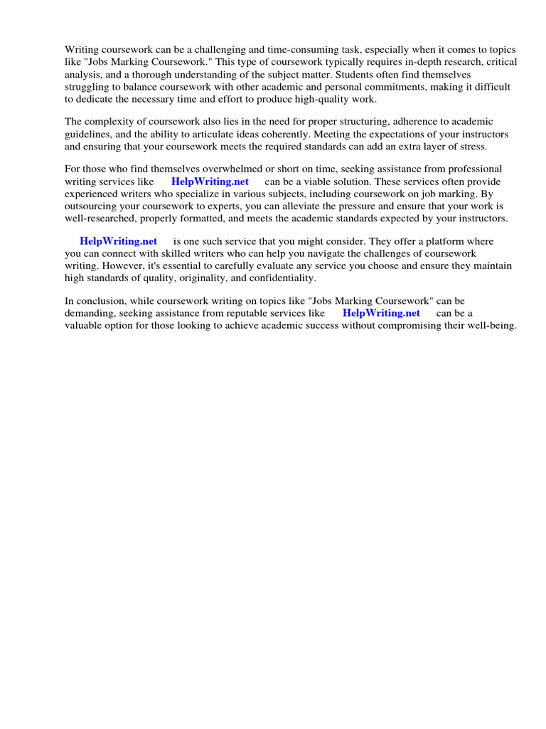 Jobs Marking Coursework | PDF | Teachers | Comma Separated Values