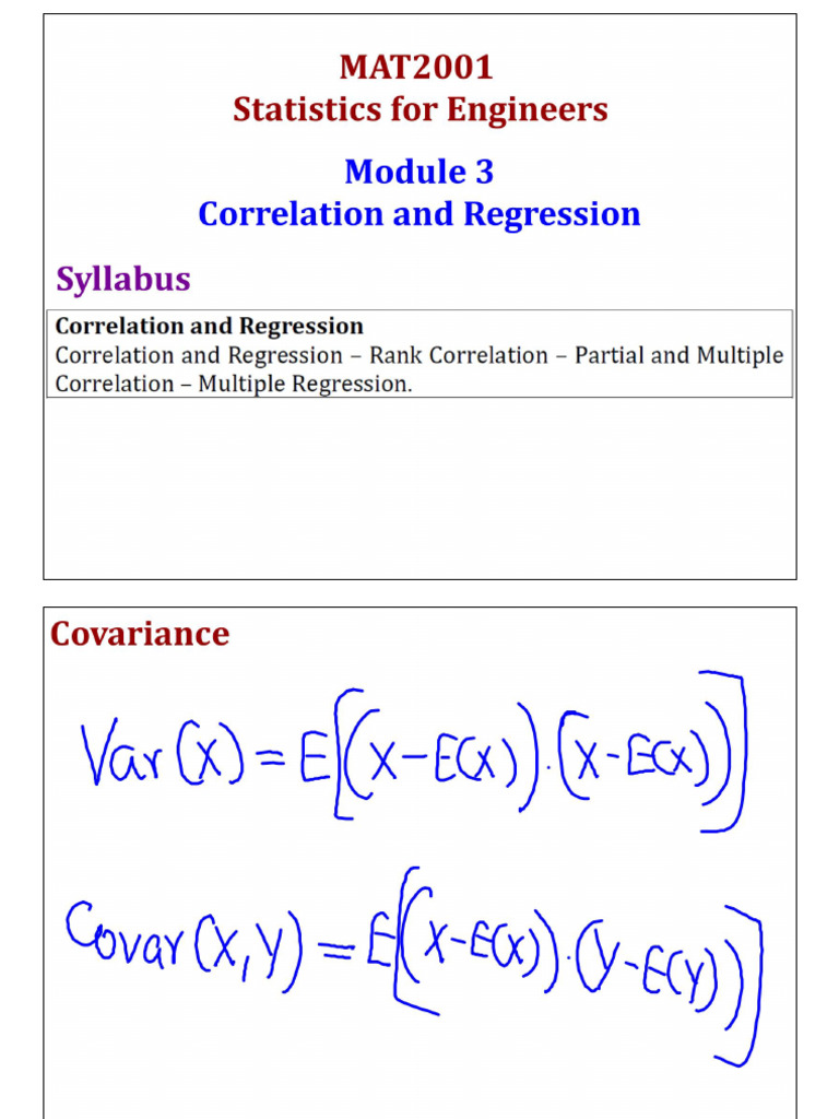 3-Correlation and Rank Correlation-20-02-2024 | PDF