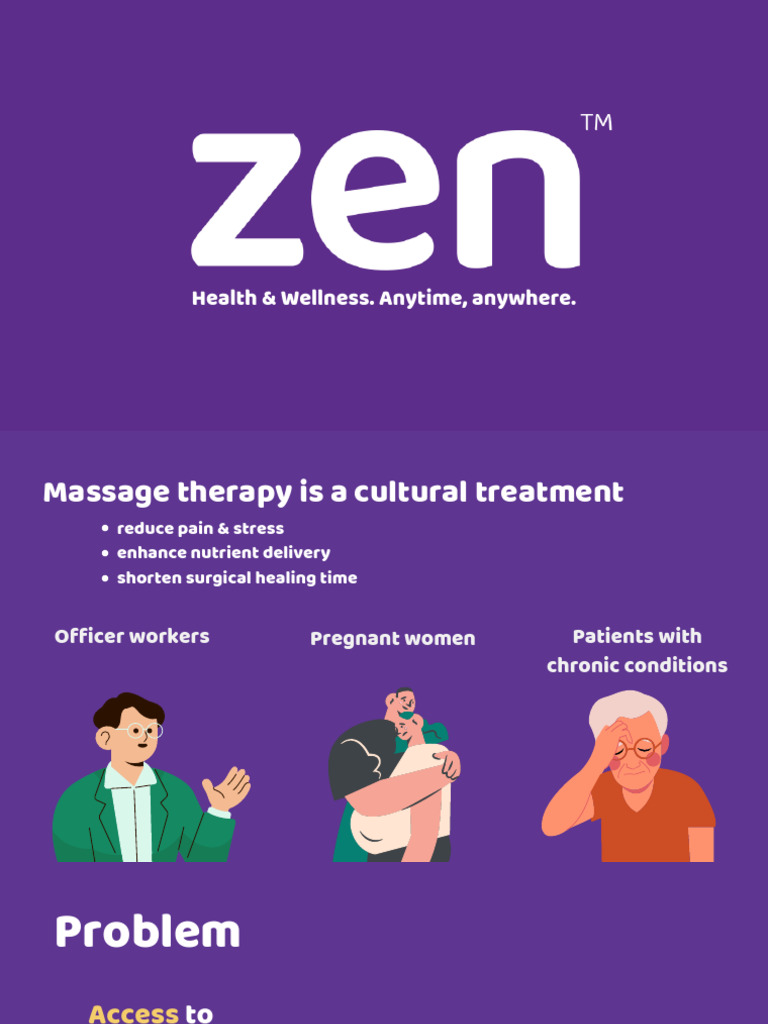 Zen Wellness App: Revolutionizing Massage Services | PDF | Massage | E Commerce