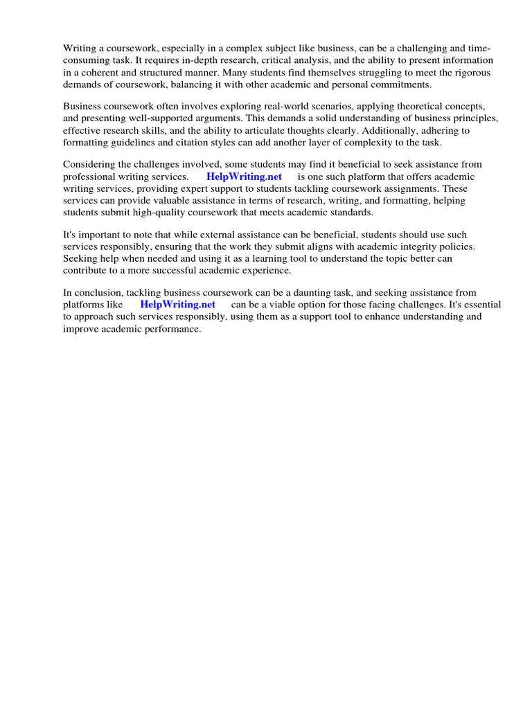 Business Coursework Example | PDF | Loans | Interest