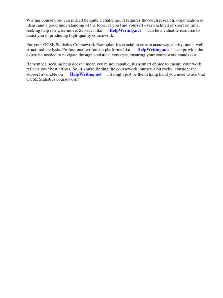 Gcse Statistics Coursework Exemplar | PDF | Statistics | Outlier Gcse Statistics Coursework Exemplar | PDF | Statistics | Outlier