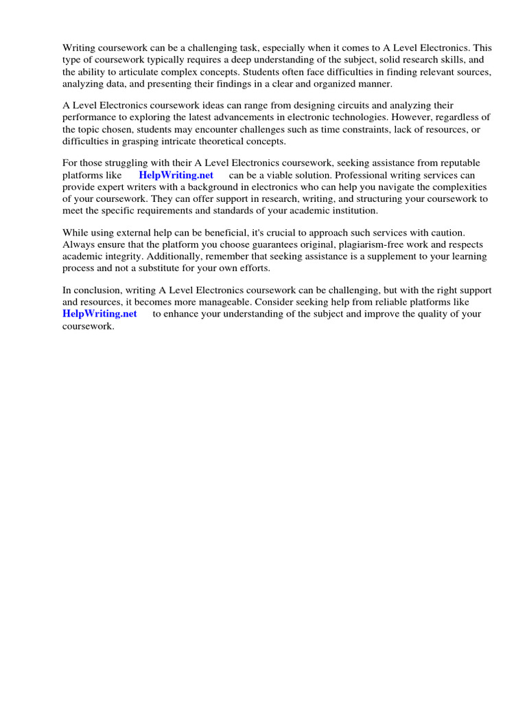 A Level Electronics Coursework Ideas | PDF | Amplifier | Bipolar ...