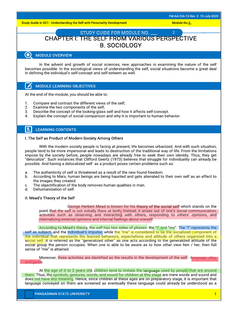 GE1 Module 2 Sociology | PDF