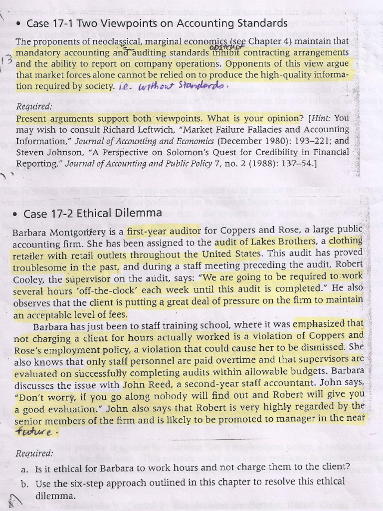ACCT 3040 Tutorial Questions CH 17, 1, 4, 2, 3 (PT 1) | PDF
