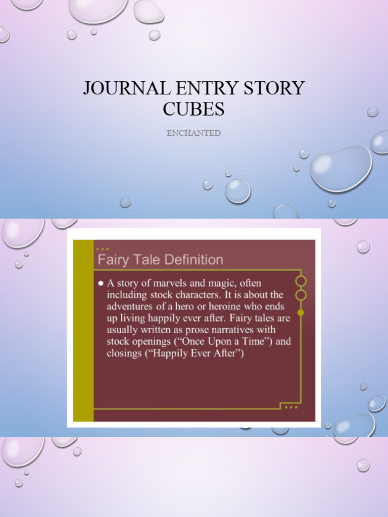 Journal Entry Story Cubes Enchanted | PDF