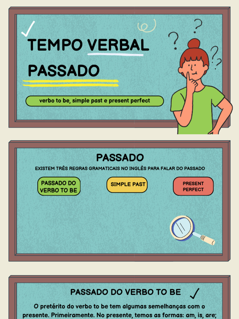 Verbo To Be No Passado e Simple Past | PDF | Verb | Semantic Units