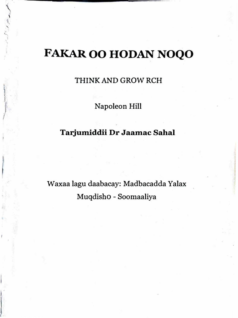 Fakar Oo Hodan-Noqo | PDF
