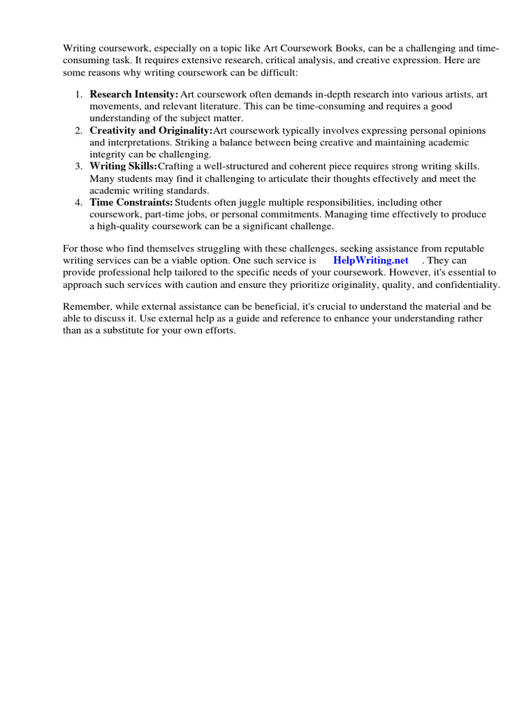 Art Coursework Books | PDF | Drawing