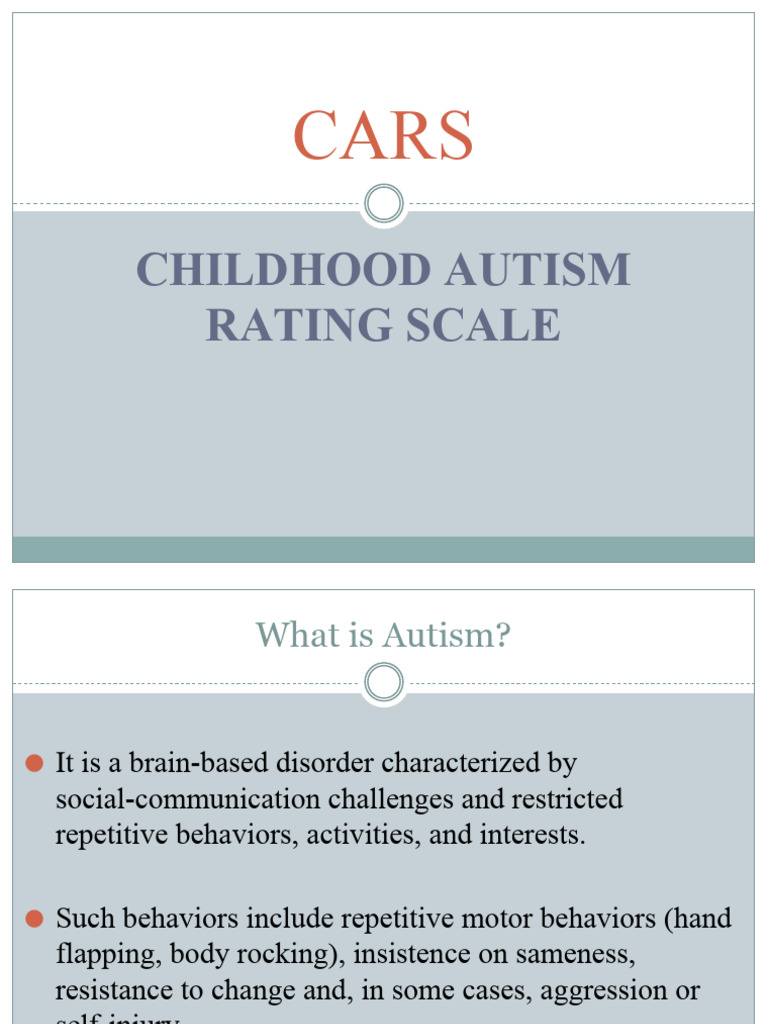 Cars 2 | PDF | Autism Spectrum | Neurodevelopmental Disorders