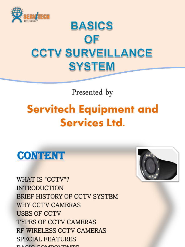 Basics of CCTV Surveillance System | PDF | Closed Circuit Television ...