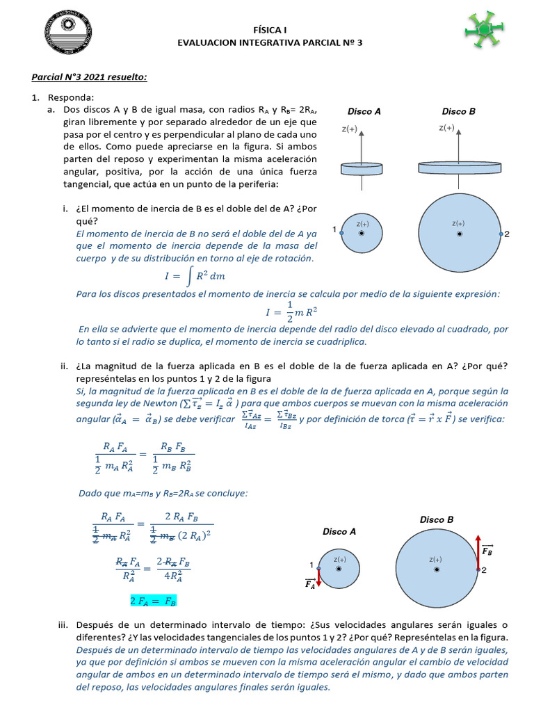 EIP 3 - 2021 Resuelto | PDF | Velocidad | Fuerza