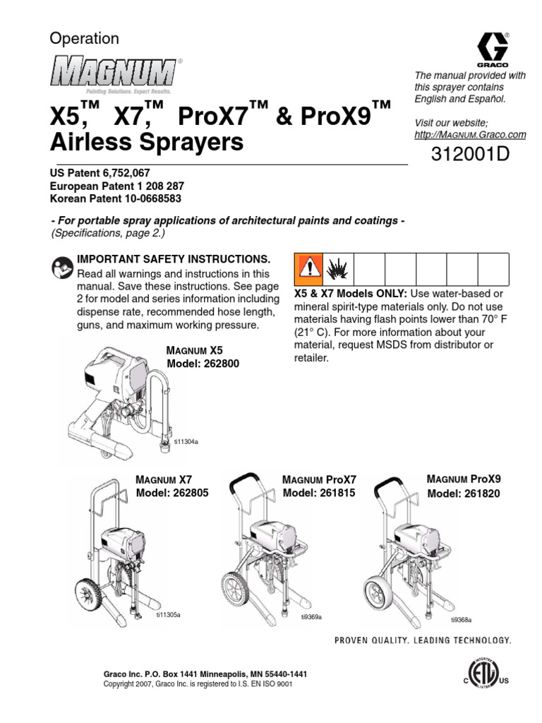New Magnum Operation Manual | PDF | Ac Power Plugs And Sockets | Pump