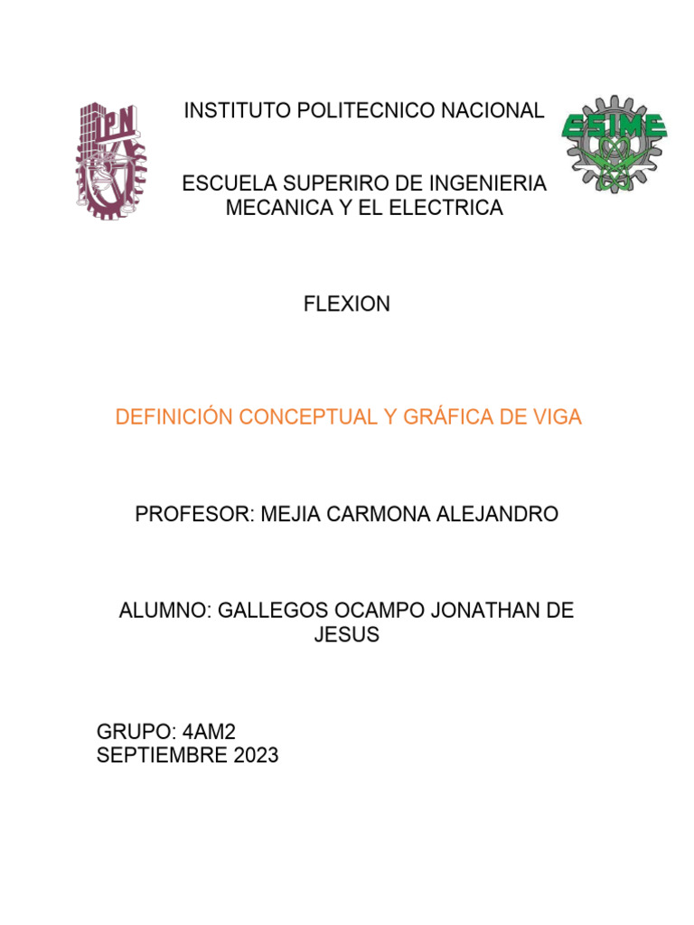 Definicion de Viga | PDF | Viga (Estructura) | Doblar
