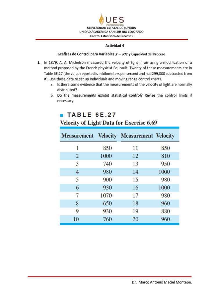 Actividad 4 GC Variables X-RM | PDF