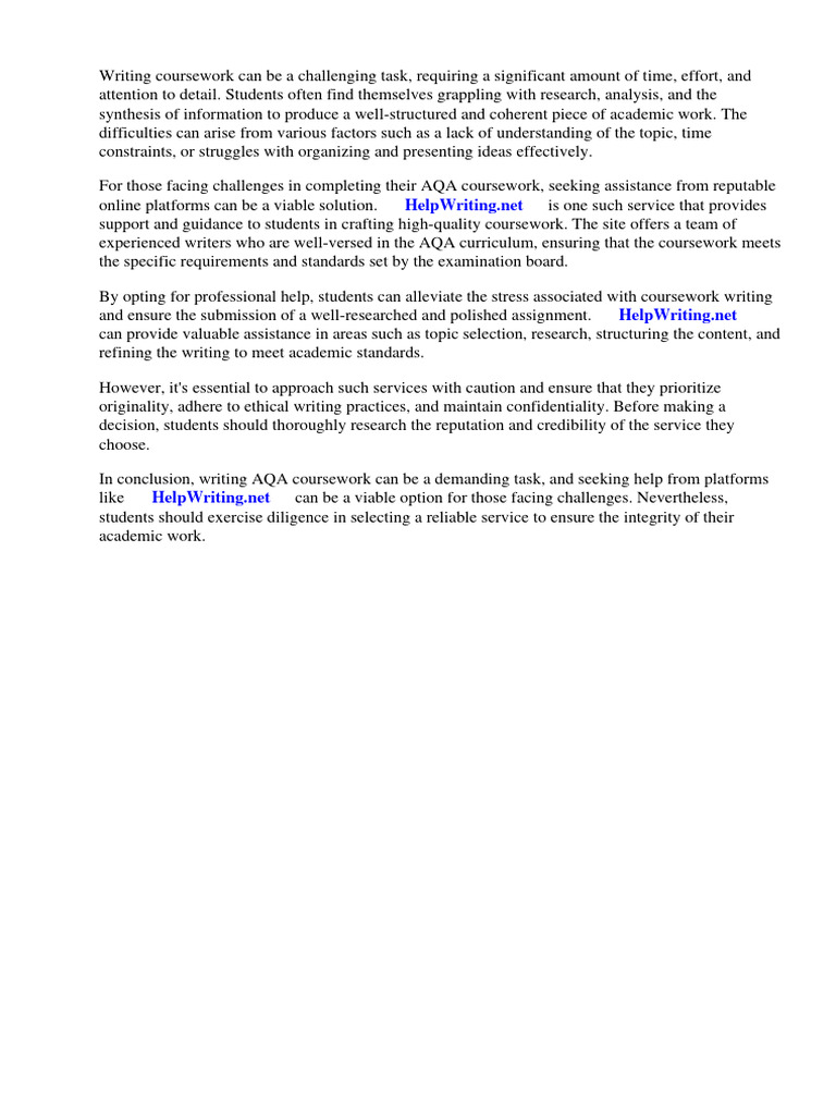 Aqa Coursework Support | PDF | Facebook | Linked In