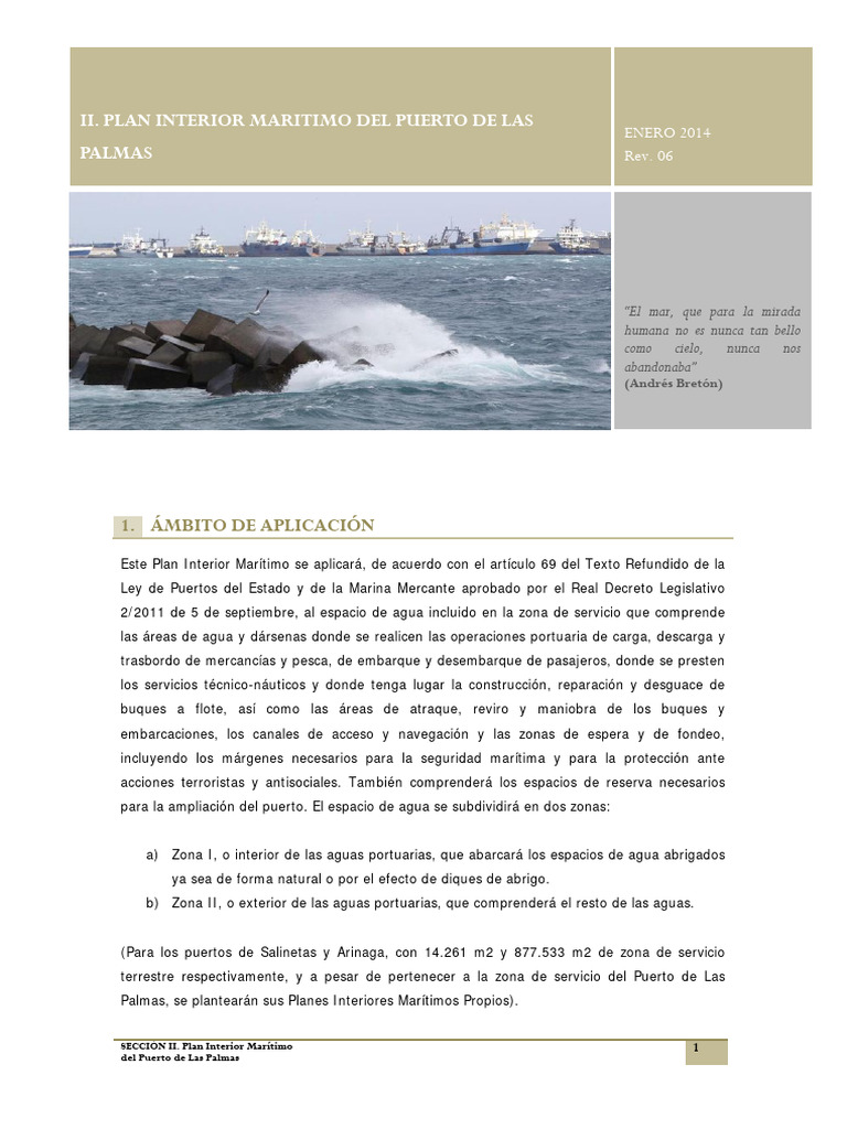Plan Del Puerto Gran Canaria | Descargar gratis PDF | Puerto | Mar