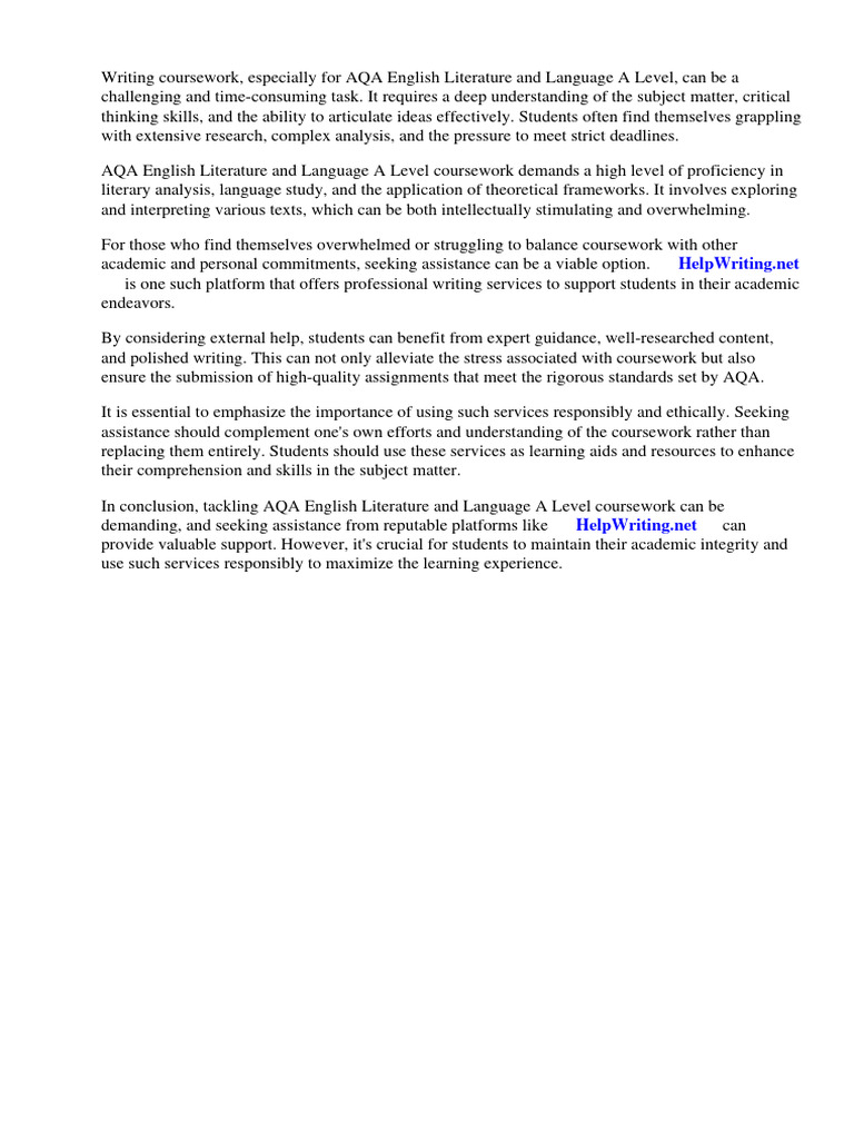 Aqa English Literature and Language A Level Coursework | PDF | Celtic ...