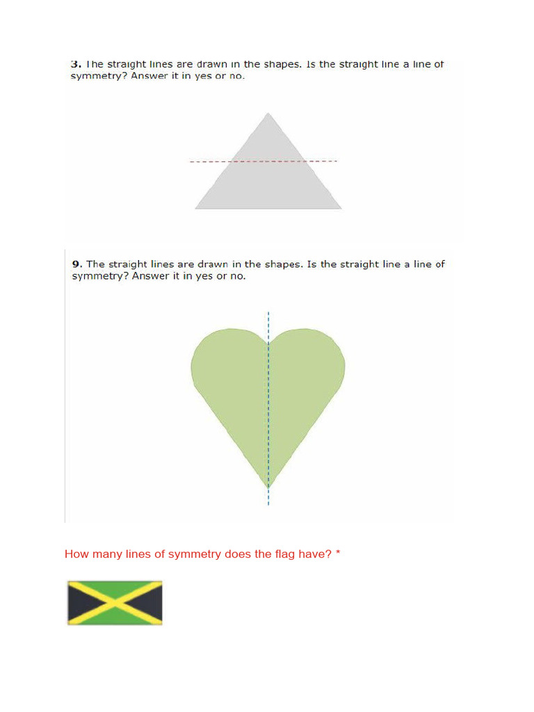 How Many Lines of Symmetry Does The Flag Have | PDF