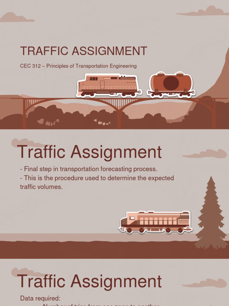 Traffic Assignment | PDF | Traffic | Transport
