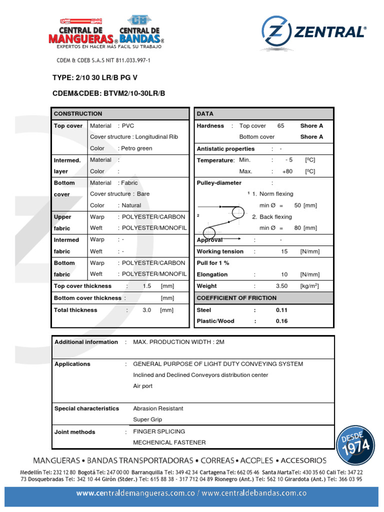 Ficha Tecnica BTVM210-30LR-B | PDF | Building Materials | Civil Engineering