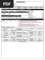 Sample Water Bill | PDF
