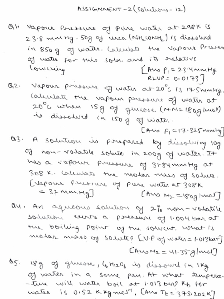 Assignment 2 (Solutions) | PDF