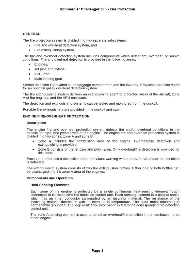 Cl605 Fire Protection | PDF | Fires | Electrical Resistance And Conductance