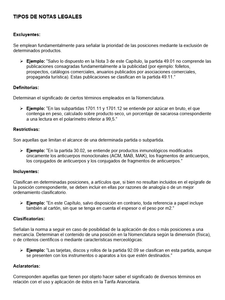 Notas Legales