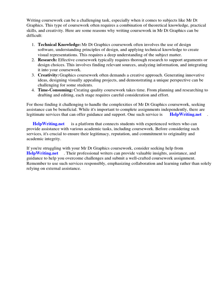 MR DT Graphics Coursework | PDF | Knowledge | Creativity
