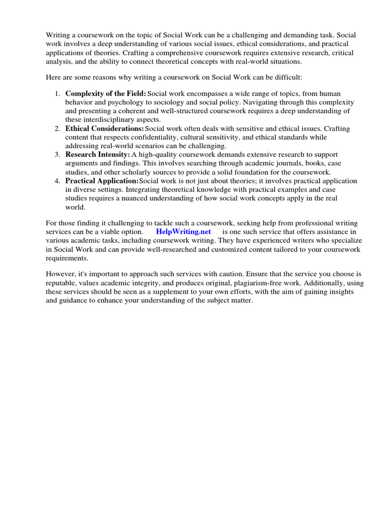 Course of Social Worker | PDF | Social Work | Psychotherapy