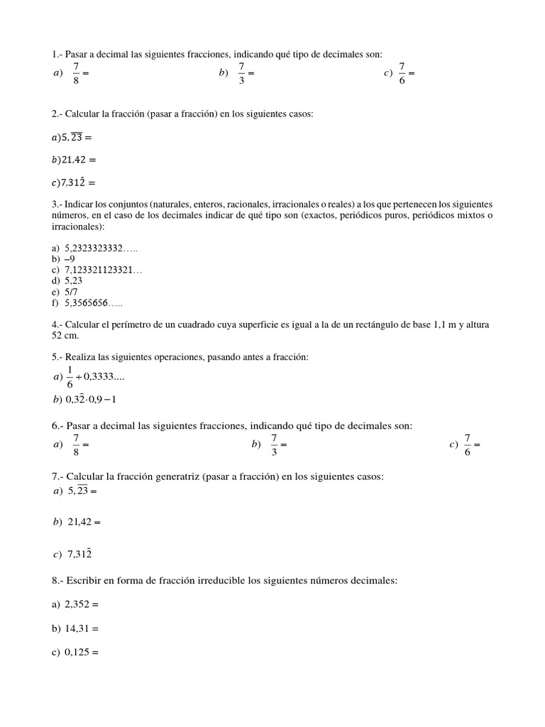 Taller 1 Fundamentos de Matemáticas | PDF | Informática