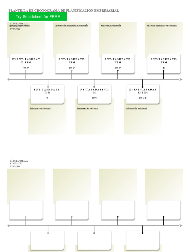 IC Business Planning Timeline 27081 - WORD - ES | PDF