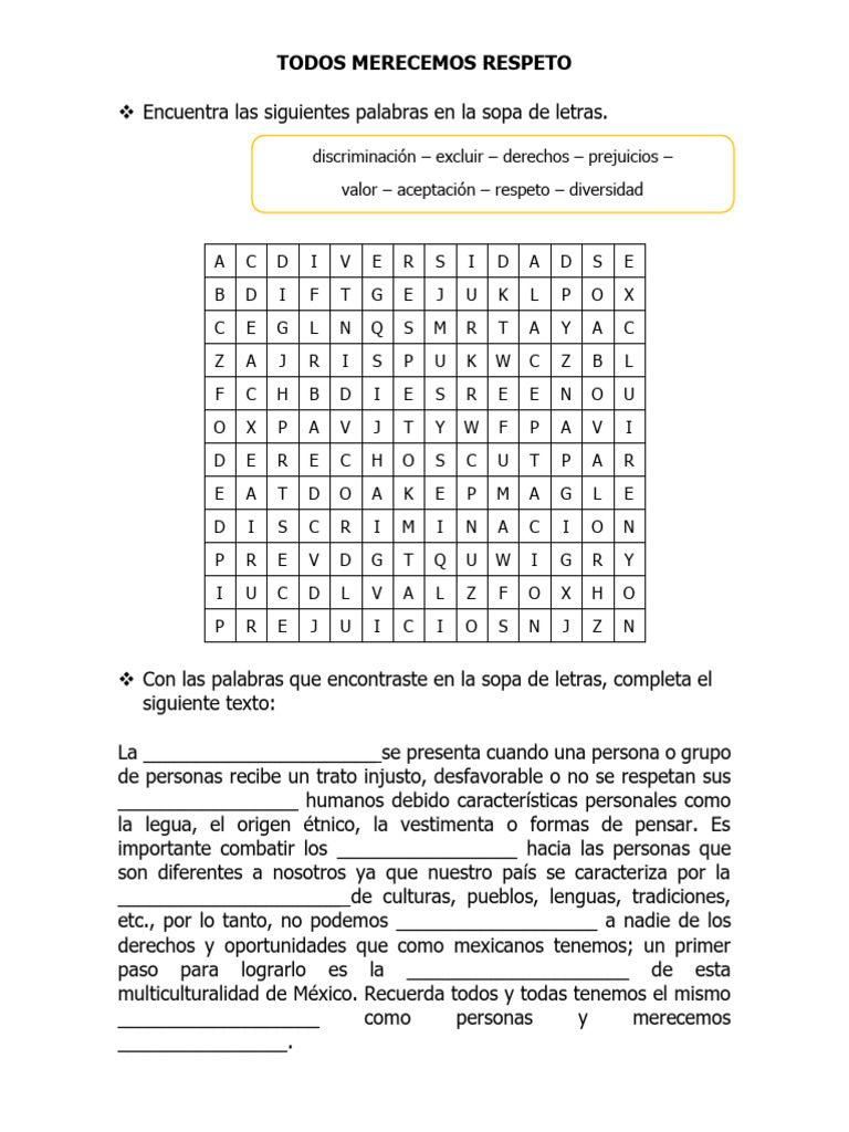 Todos Merecemos Respeto | PDF