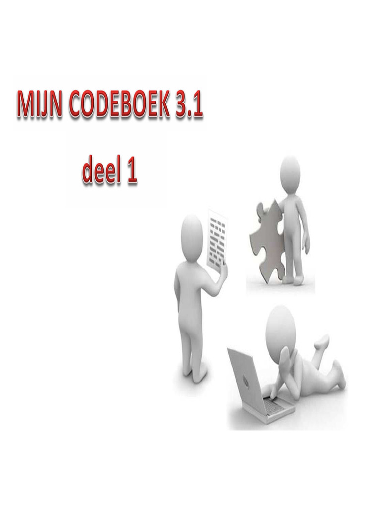 MIJN CODEBOEK 3.1 Deel 1 | PDF
