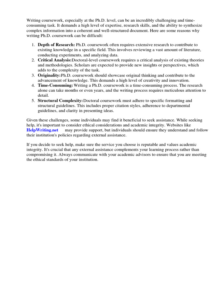 PHD Coursework Question Papers | PDF | Doctor Of Philosophy | Critical ...