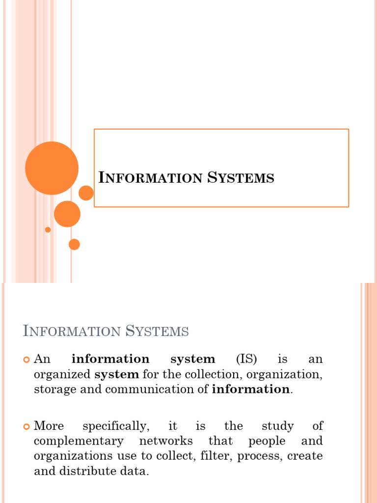 Information Systems | PDF