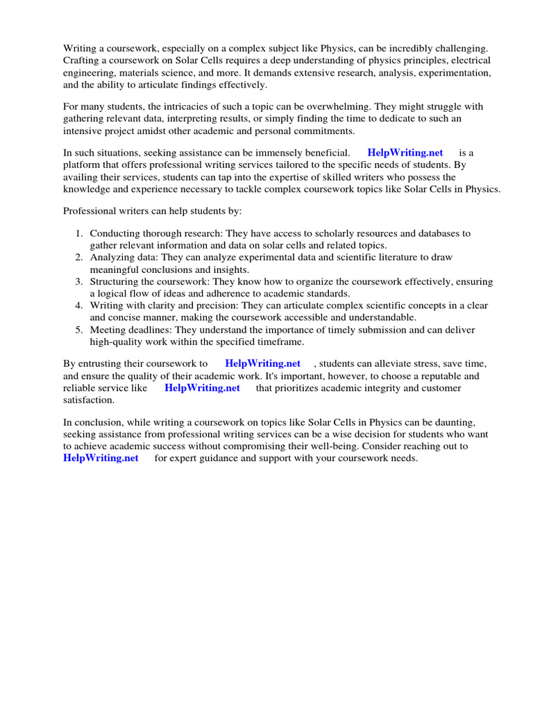 Physics Coursework Solar Cells | PDF | Solar Cell | Photovoltaics