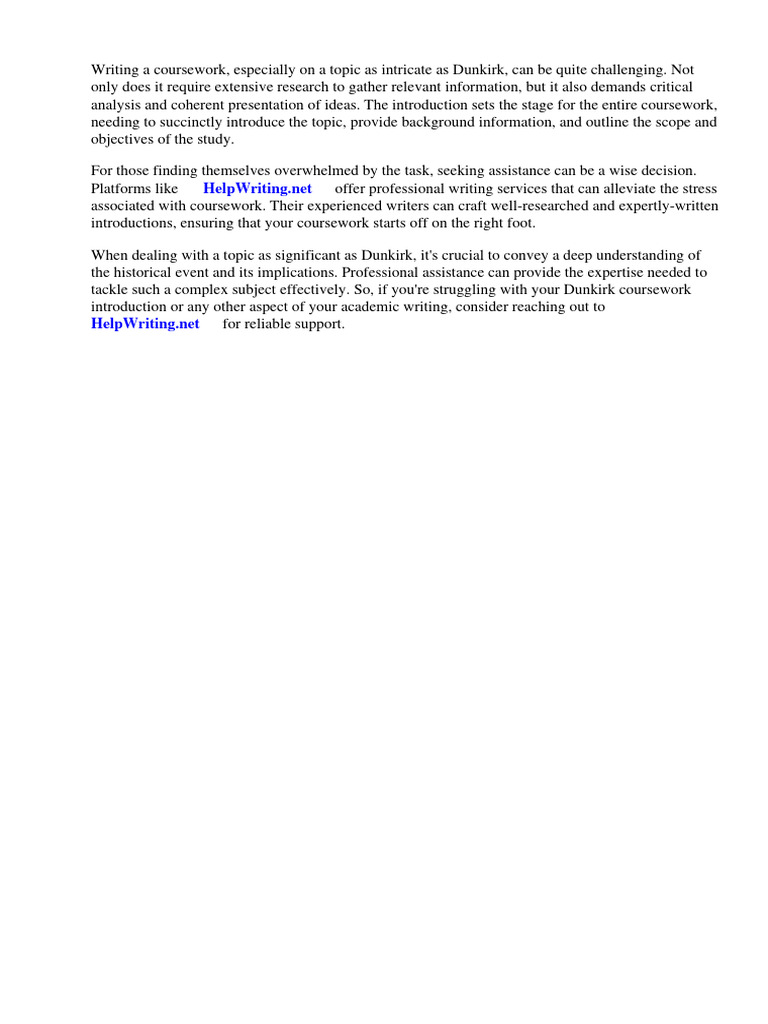 Dunkirk Coursework Introduction | PDF | Winston Churchill | Blitzkrieg