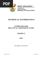 Technical Mathematics PAT GR 12 2025 Eng | PDF | Angle | Trigonometric ...