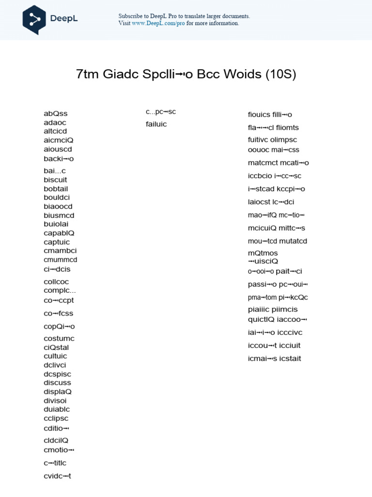7th Grade Spelling Bee Words (2023) LT | PDF