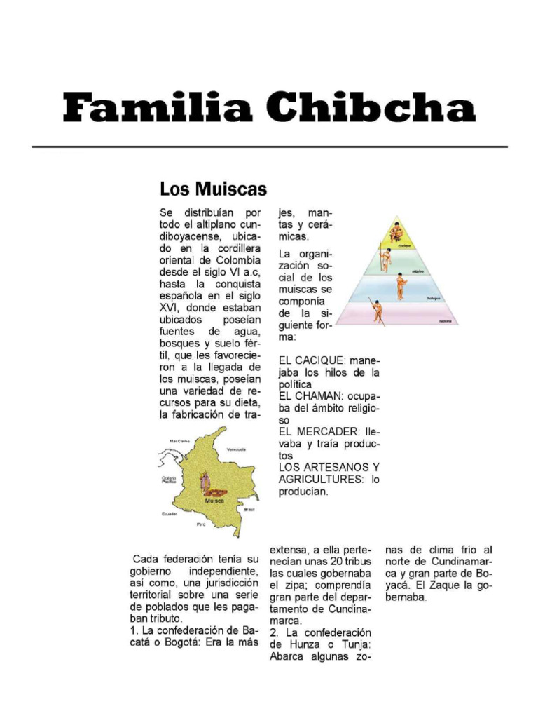 Familia Chibcha | PDF