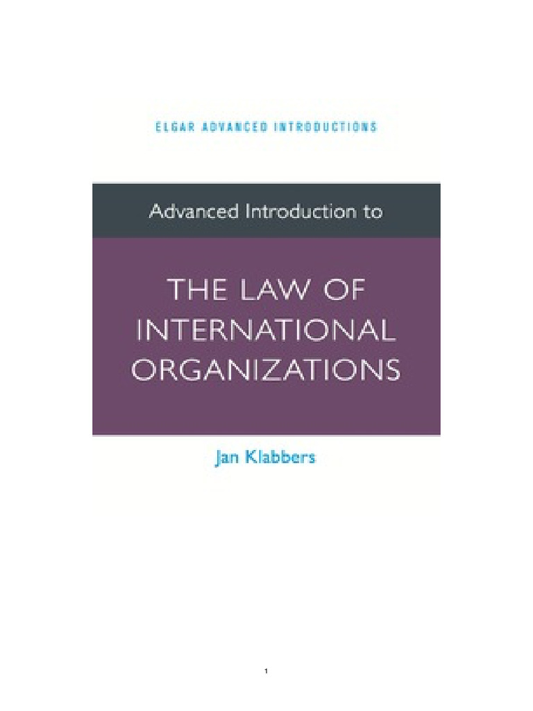 Introduction to International Organizations | PDF | Treaty | United Nations