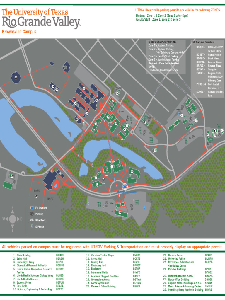 Utrgv Brownsville Map | PDF | Science